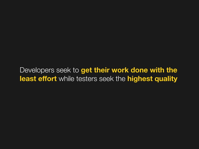 Tester vs Developer | PPT