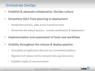 Developer want change Ops want control - devops | PPT
