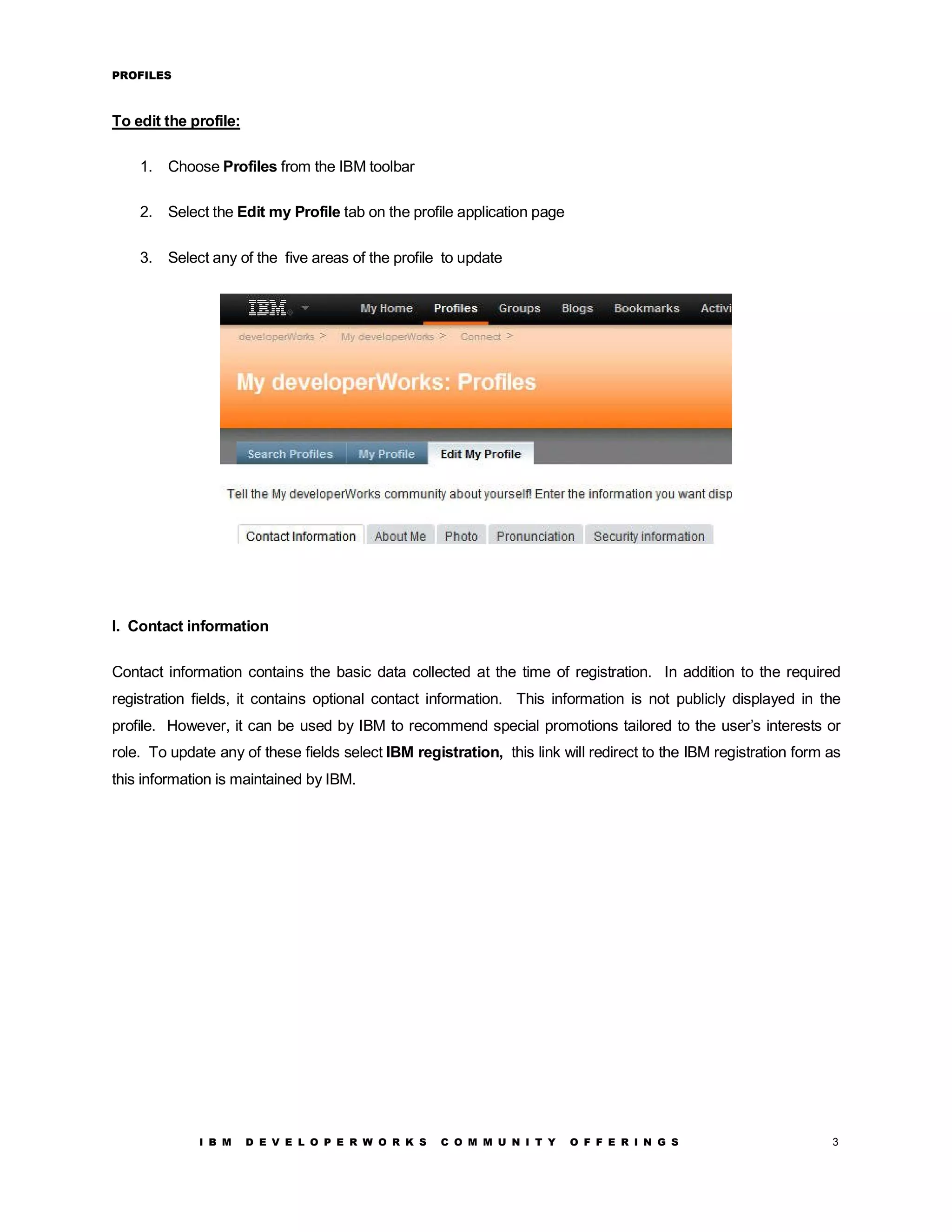 IBM developerWorks Community Offerings | PDF
