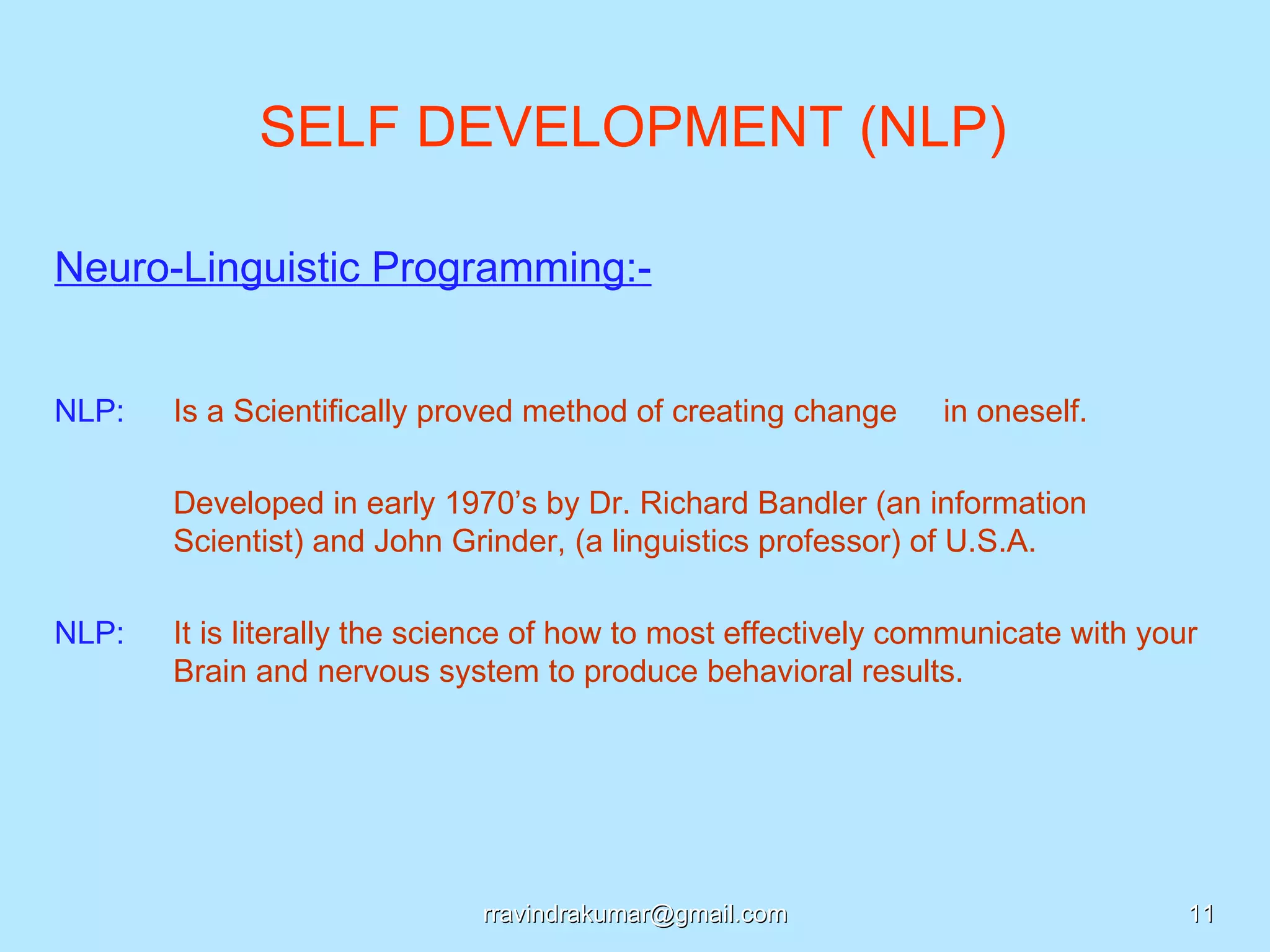 Develope yourself nlp | PPS