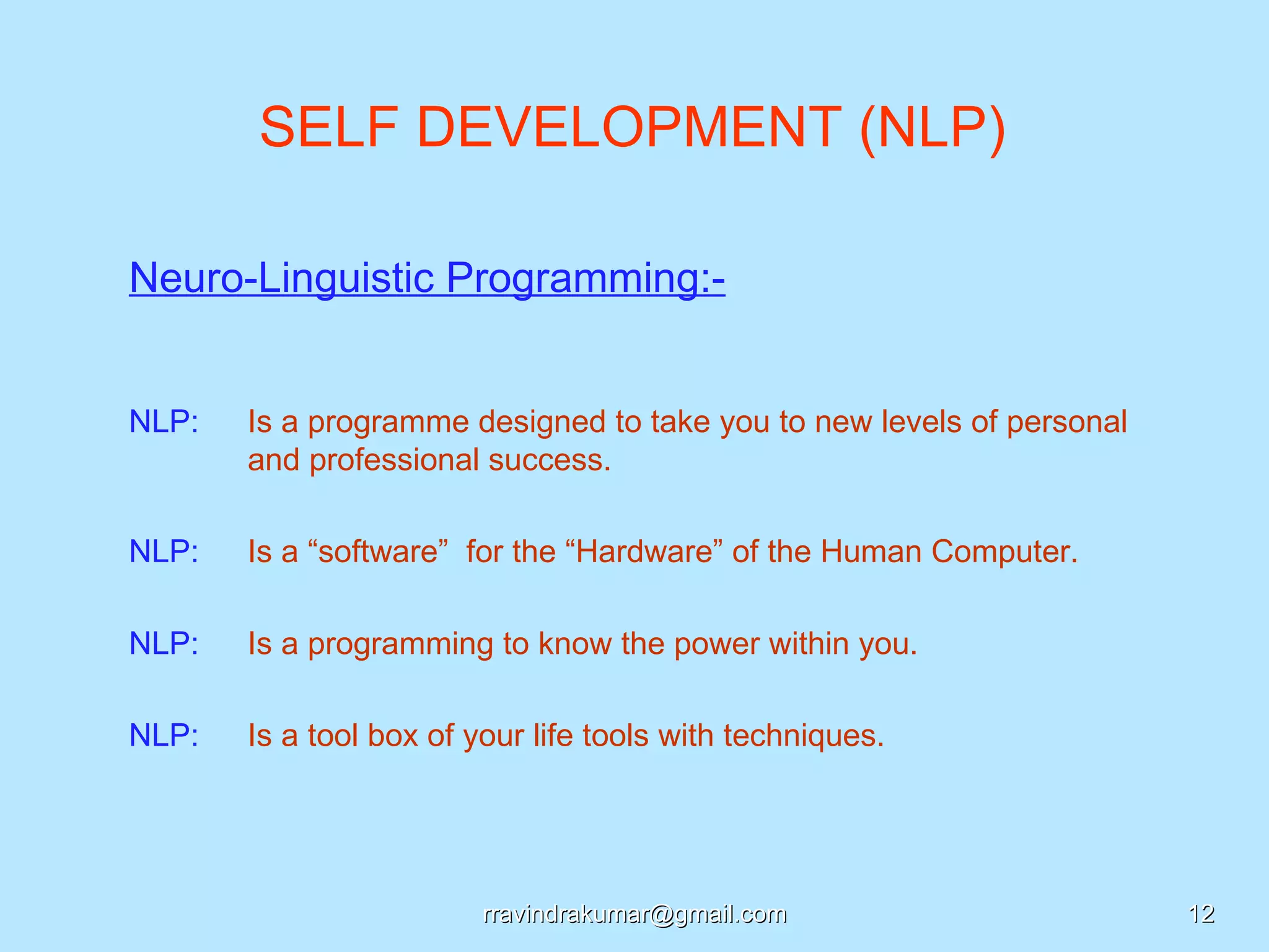 Develope yourself nlp | PPS