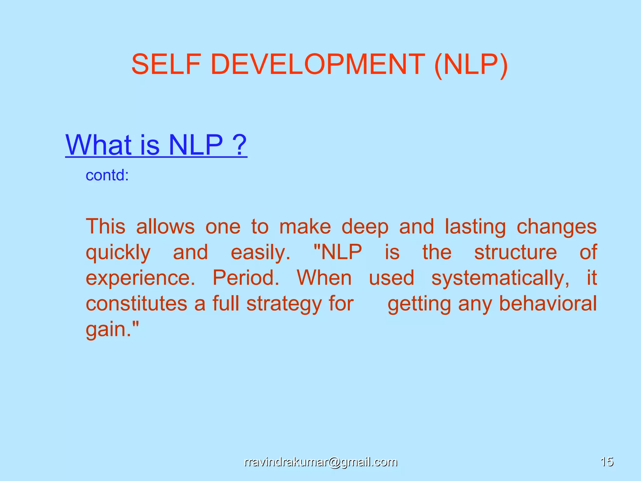 Develope yourself nlp | PPS