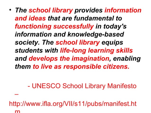 Developing a Children's Library | PPT