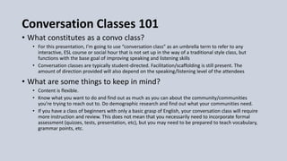 Conversation class yang sangat berguna bagus | PPT