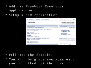 Developing a Facebook App | PPT
