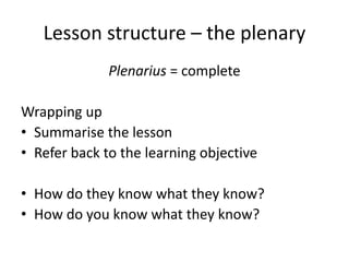 Developing a-lesson-plan | PPT