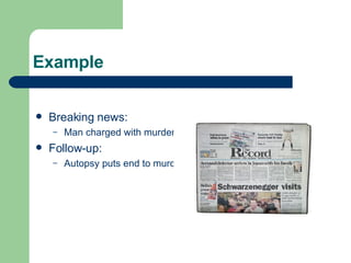 Developing A News Story | PPT