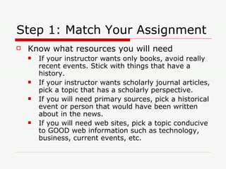 Developing A Topic | PPT