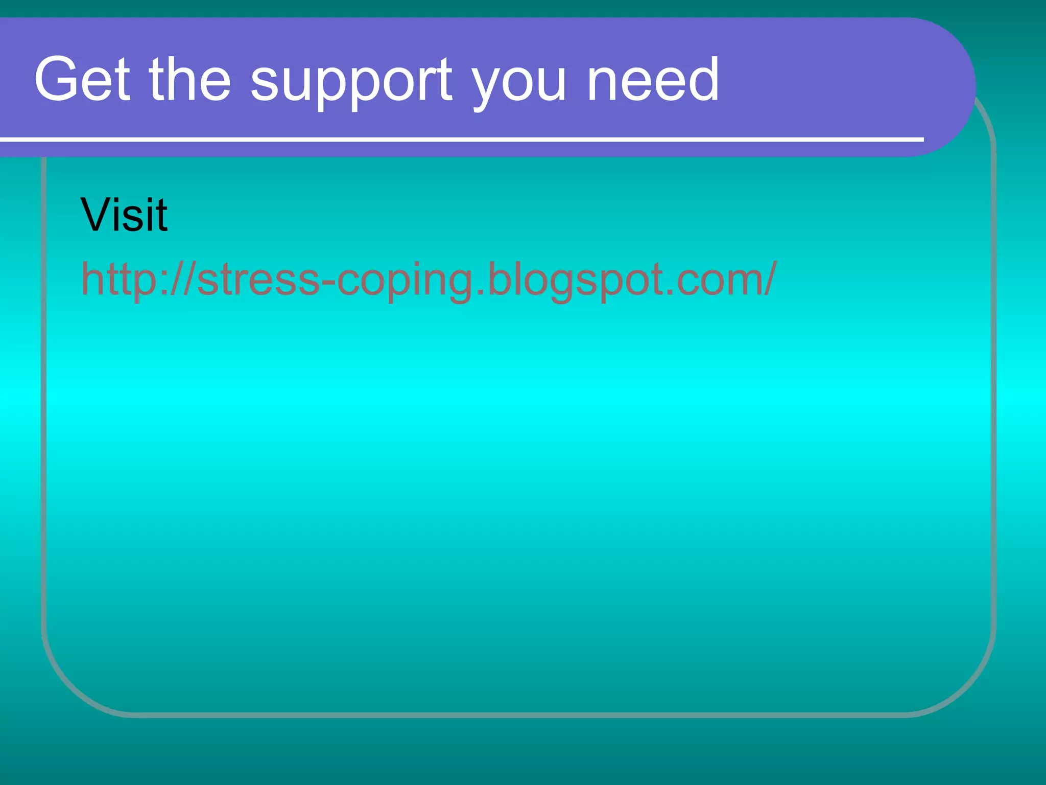 Developing Coping Skills | PPT