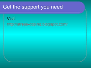 Developing Coping Skills | PPT