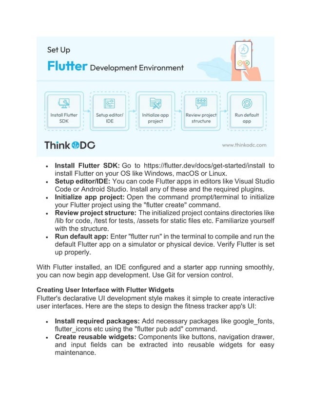 Developing Fitness Tracking Mobile Application with Flutter | PDF