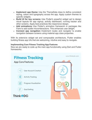 Developing Fitness Tracking Mobile Application with Flutter | PDF