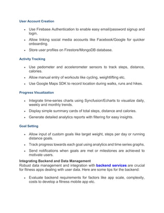 Developing Fitness Tracking Mobile Application with Flutter | PDF