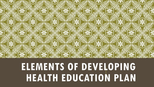 Developing-health-education-plan for nurses | PPTX