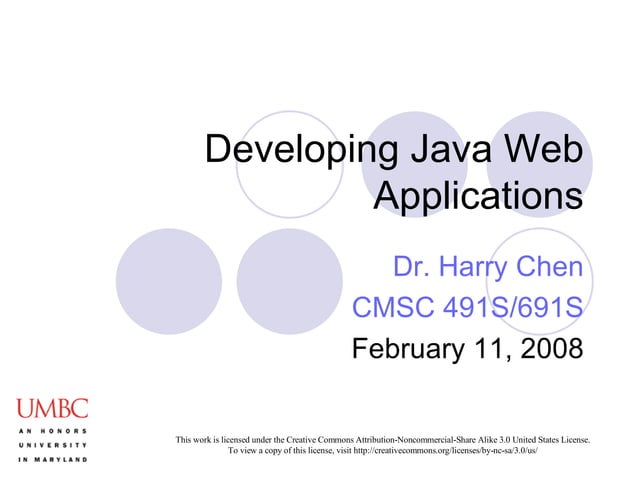 Developing Java Web Applications | PPT | Web Design and HTML | Internet