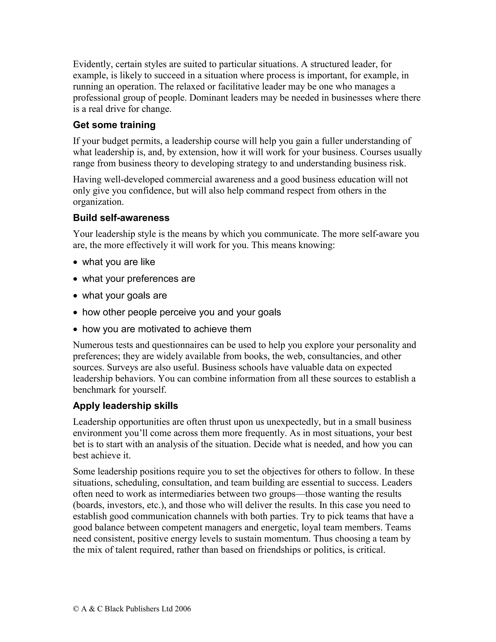 Developing Leadership Skills | PPT