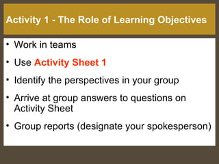 Developing Learning Objectives | PPT