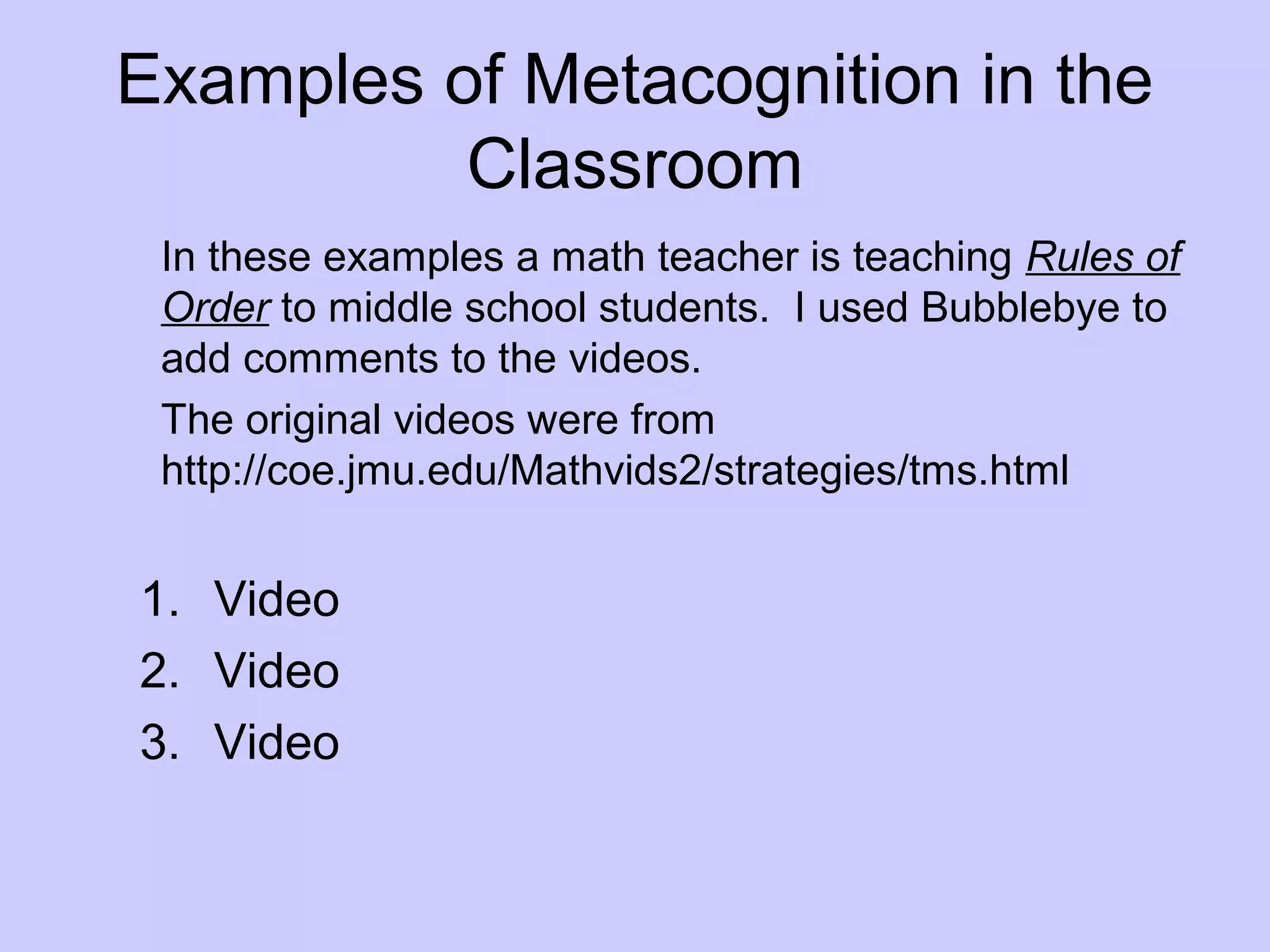 Developing metacognitive-skills | PPT