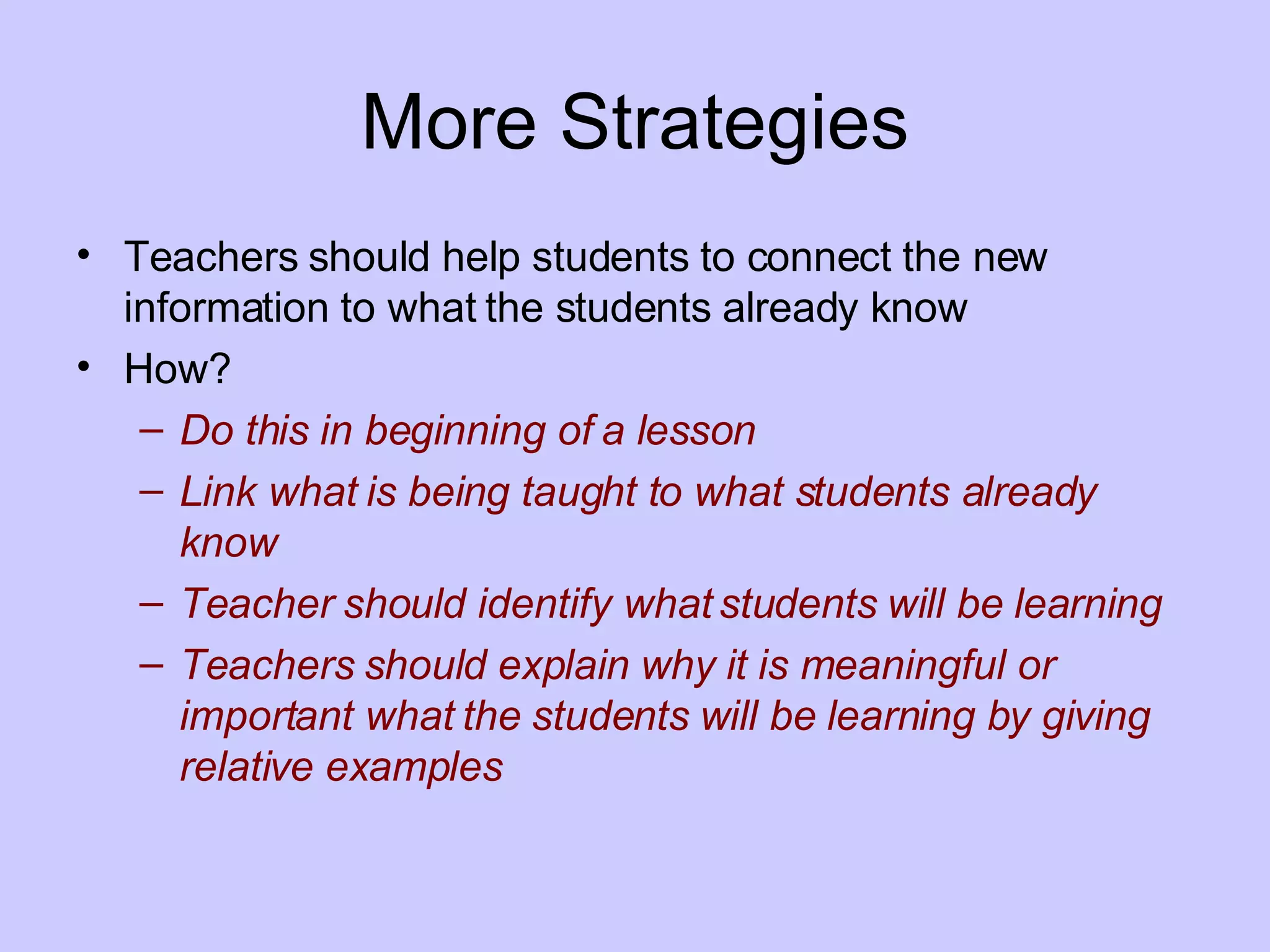 Developing Metacognitive Skills In Your Students | PPT