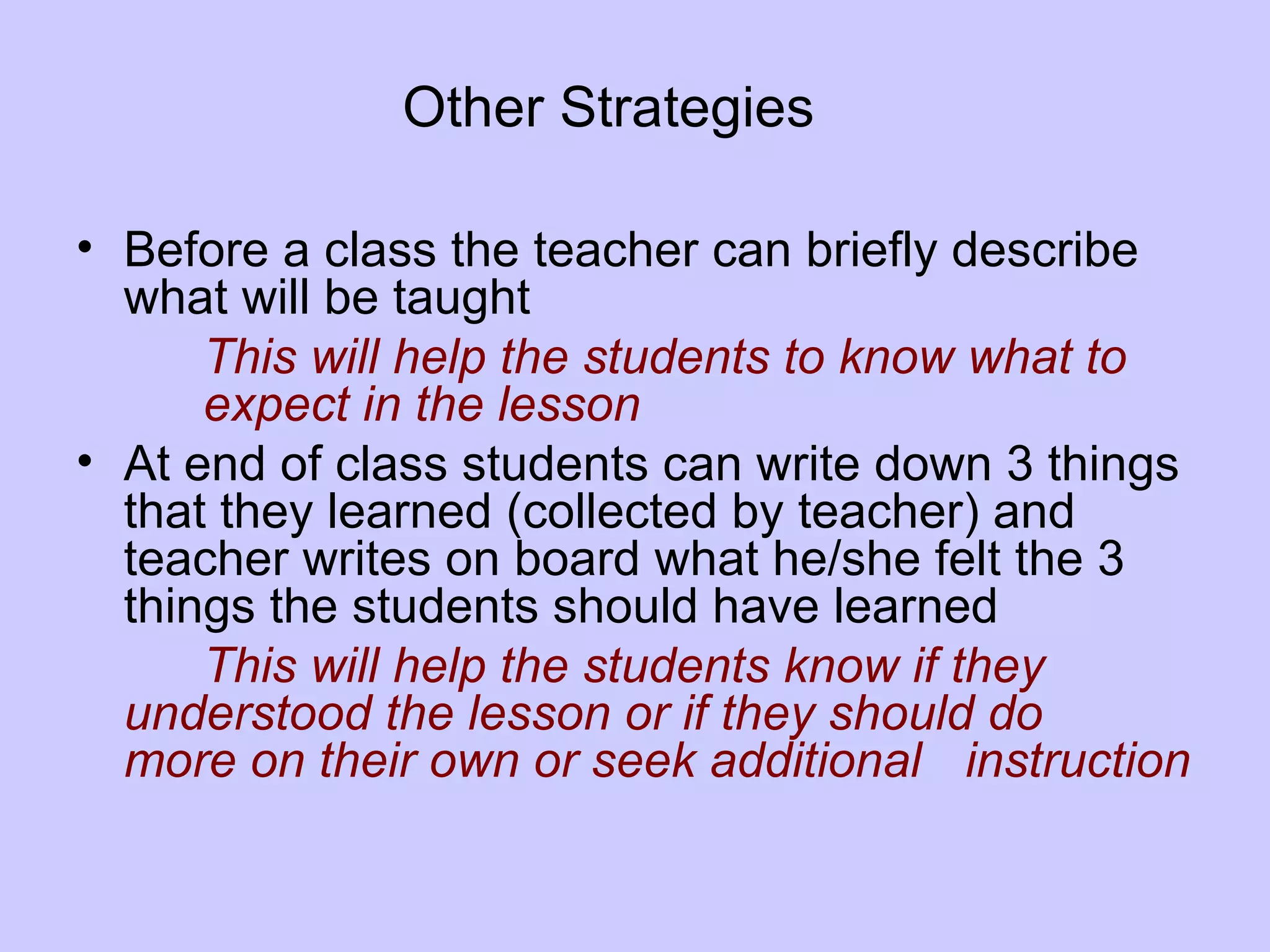 Developing Metacognitive Skills In Your Students | PPT