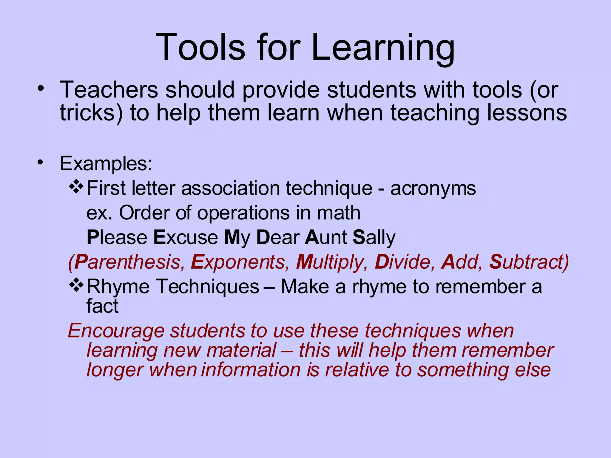 Developing Metacognitive Skills In Your Students | PPT