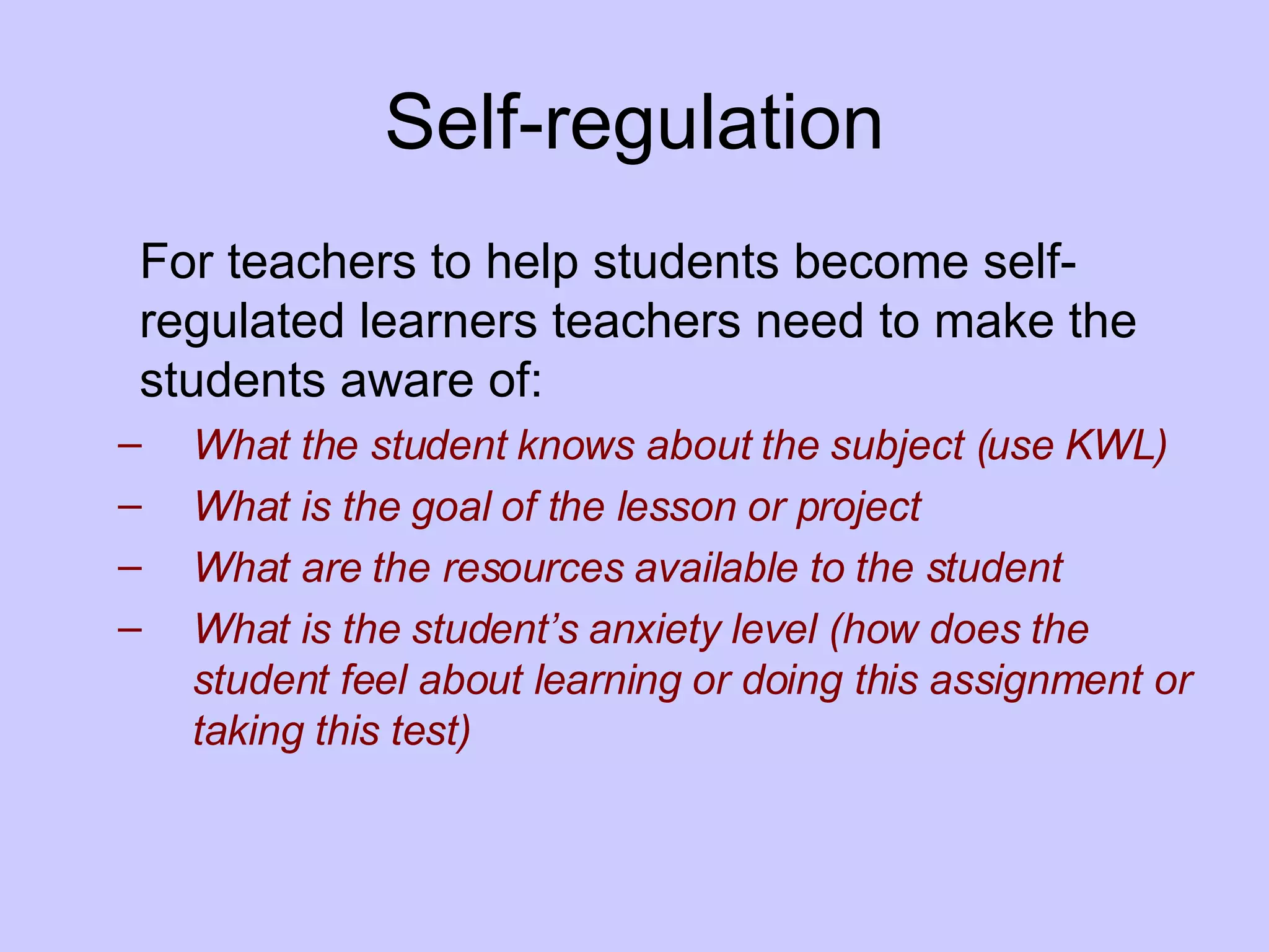 Developing Metacognitive Skills In Your Students | PPT