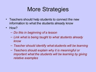 Developing Metacognitive Skills In Your Students | PPT