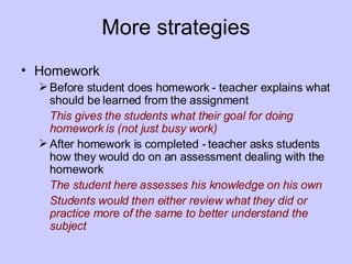 Developing Metacognitive Skills In Your Students | PPT