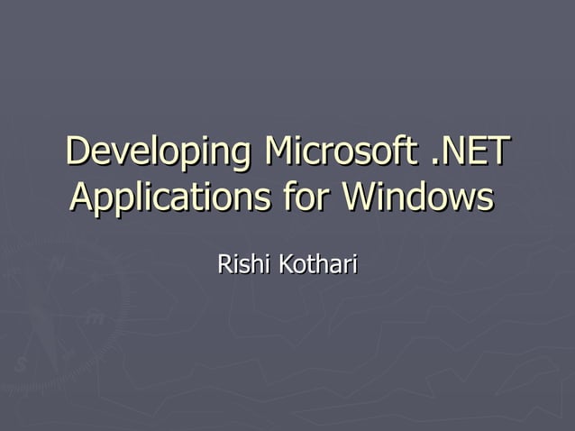 Developing Microsoft .NET Applications for Windows | PPT | Operating Systems | Computer Software ...