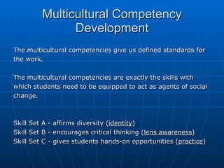 Developing Multicultural Competency More Than Just Words | PPT