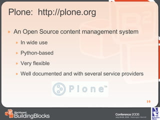 Developing New Data Types with Plone | PPT