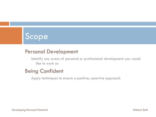 Developing Personal Potential | PPT