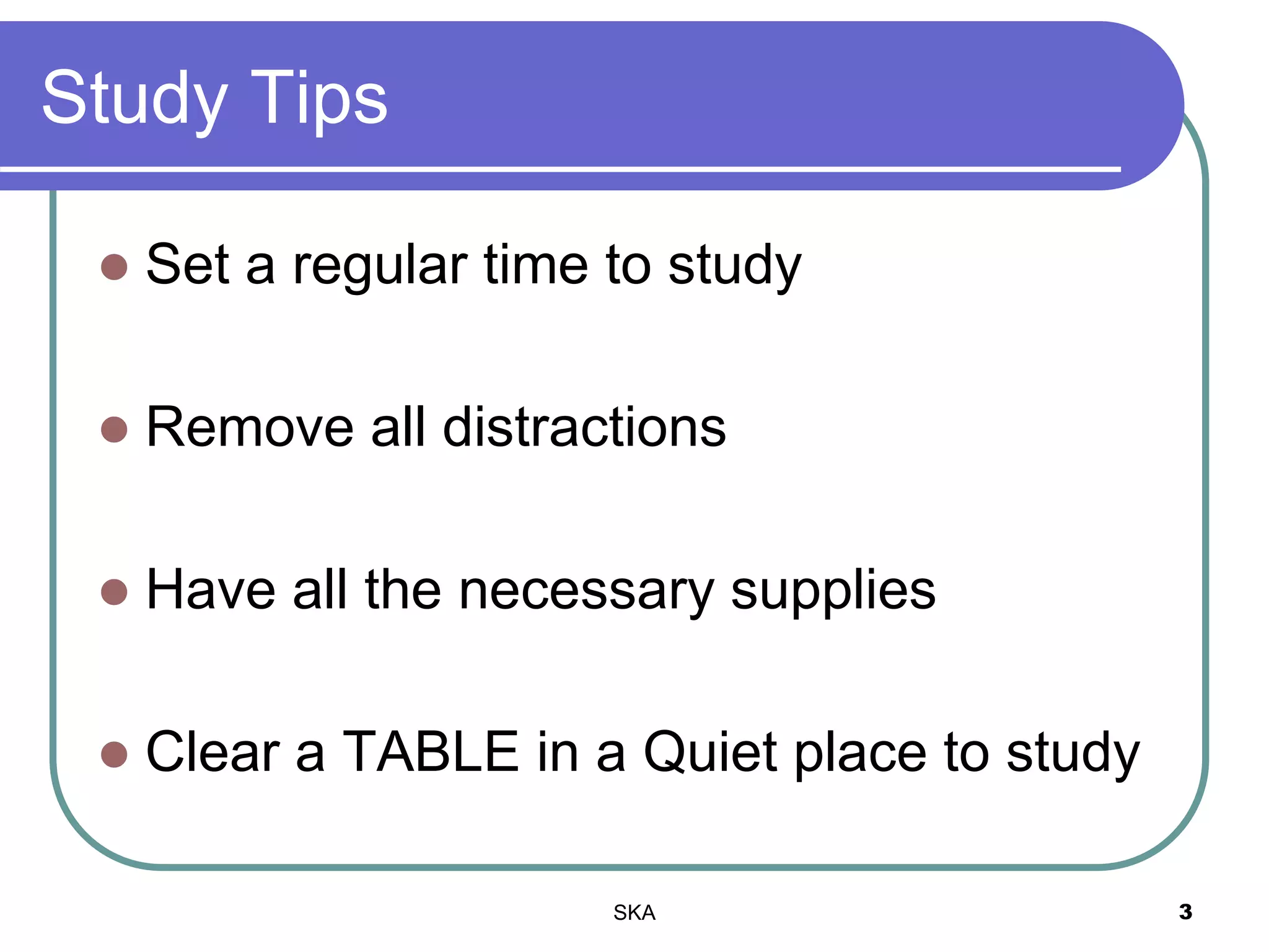 Developing smart-study-skills | PPT