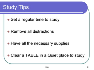 Developing smart-study-skills | PPT