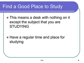 Developing smart-study-skills | PPT