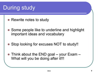 Developing smart-study-skills | PPT