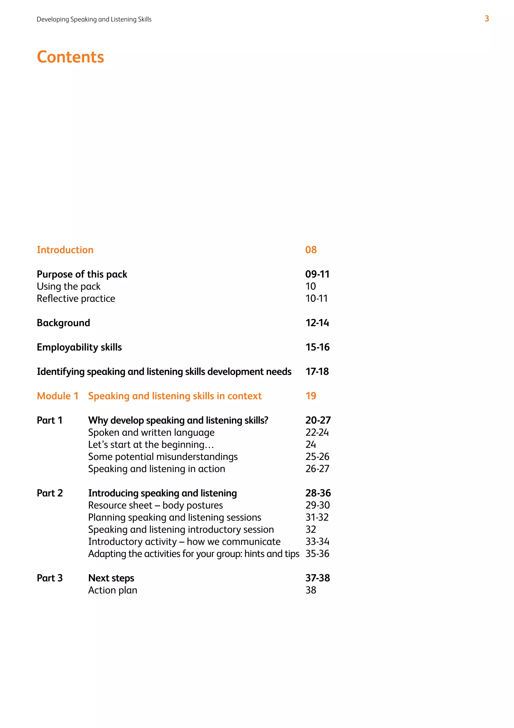 Developing Speaking Listening Skills Pdf