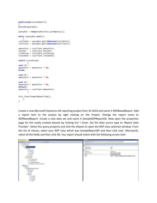 Developing ssrs-reports-for-dynamics-ax-120402001948-phpapp01 | PDF