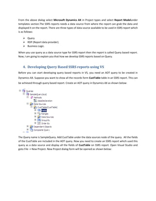 Developing ssrs-reports-for-dynamics-ax-120402001948-phpapp01 | PDF
