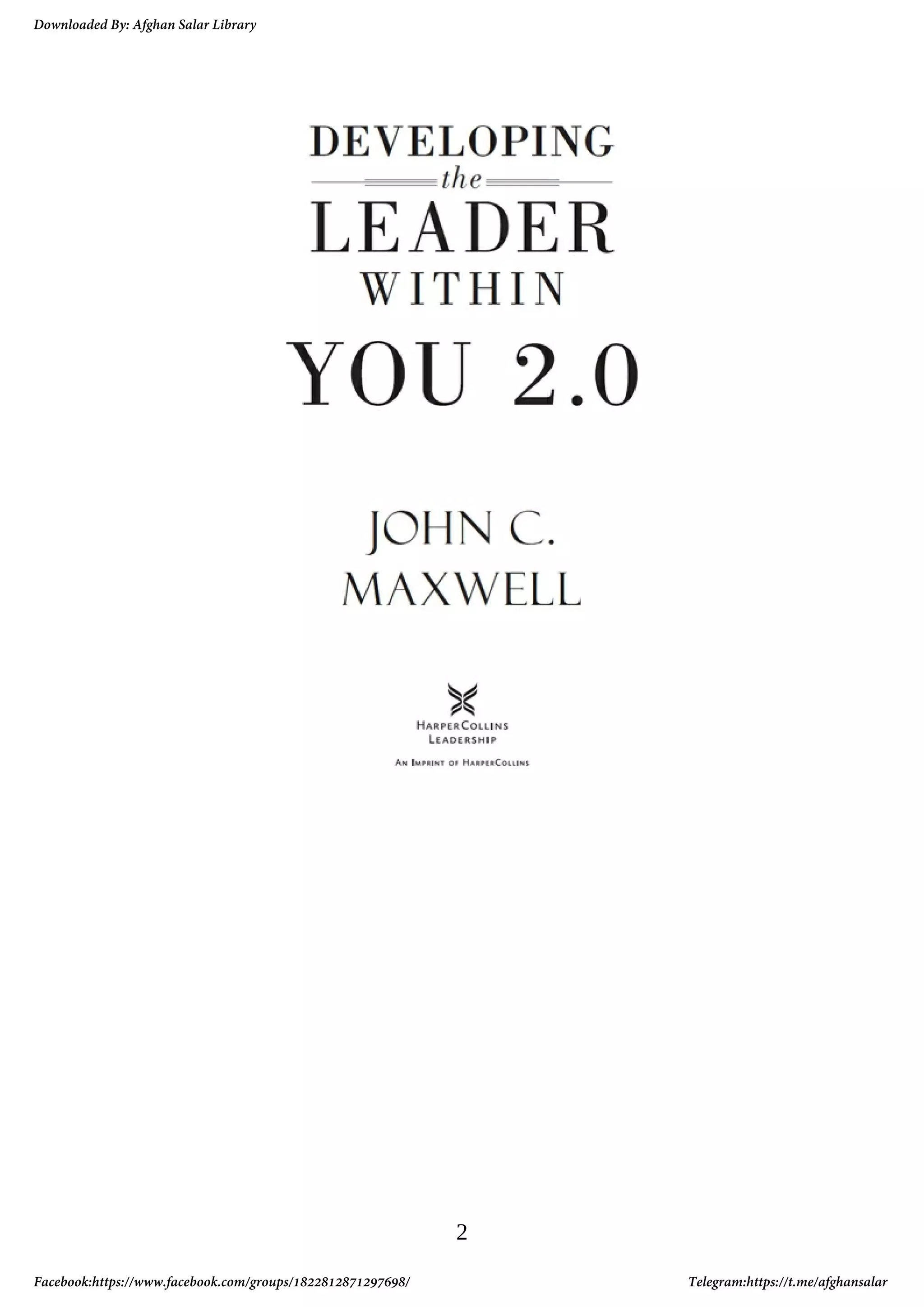 Developing the-leader-within-you-2.0 | PDF