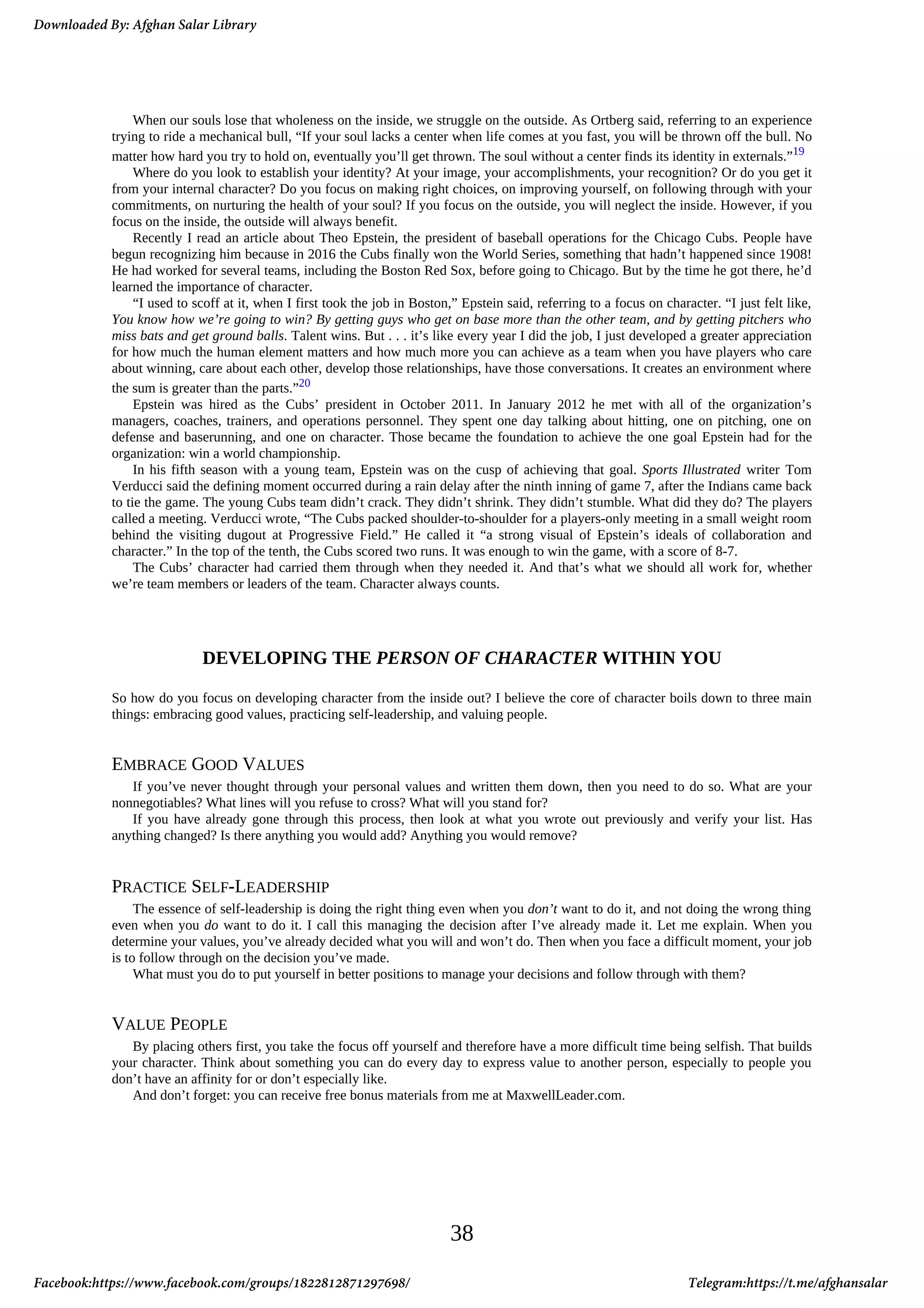 Developing The Leader Within You 2 0 Pdf