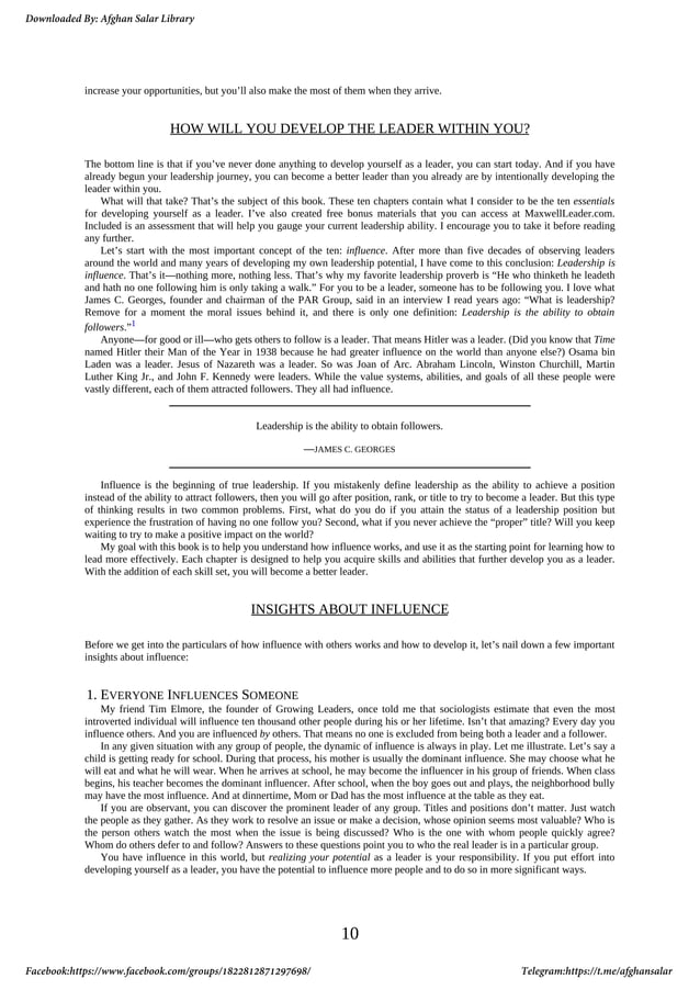 Developing the-leader-within-you-2.0 | PDF