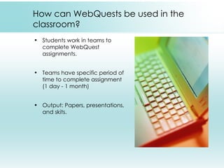 Developing WebQuests | PPT
