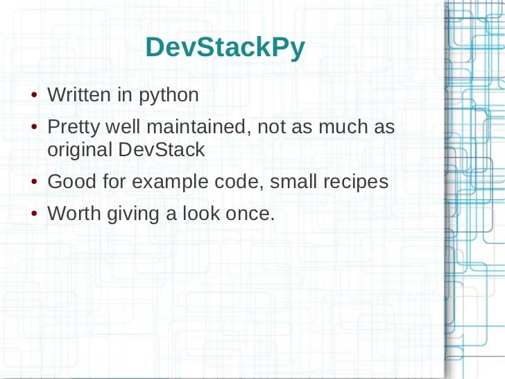 Developing with-devstack