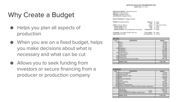 Developing a Budget | PPT