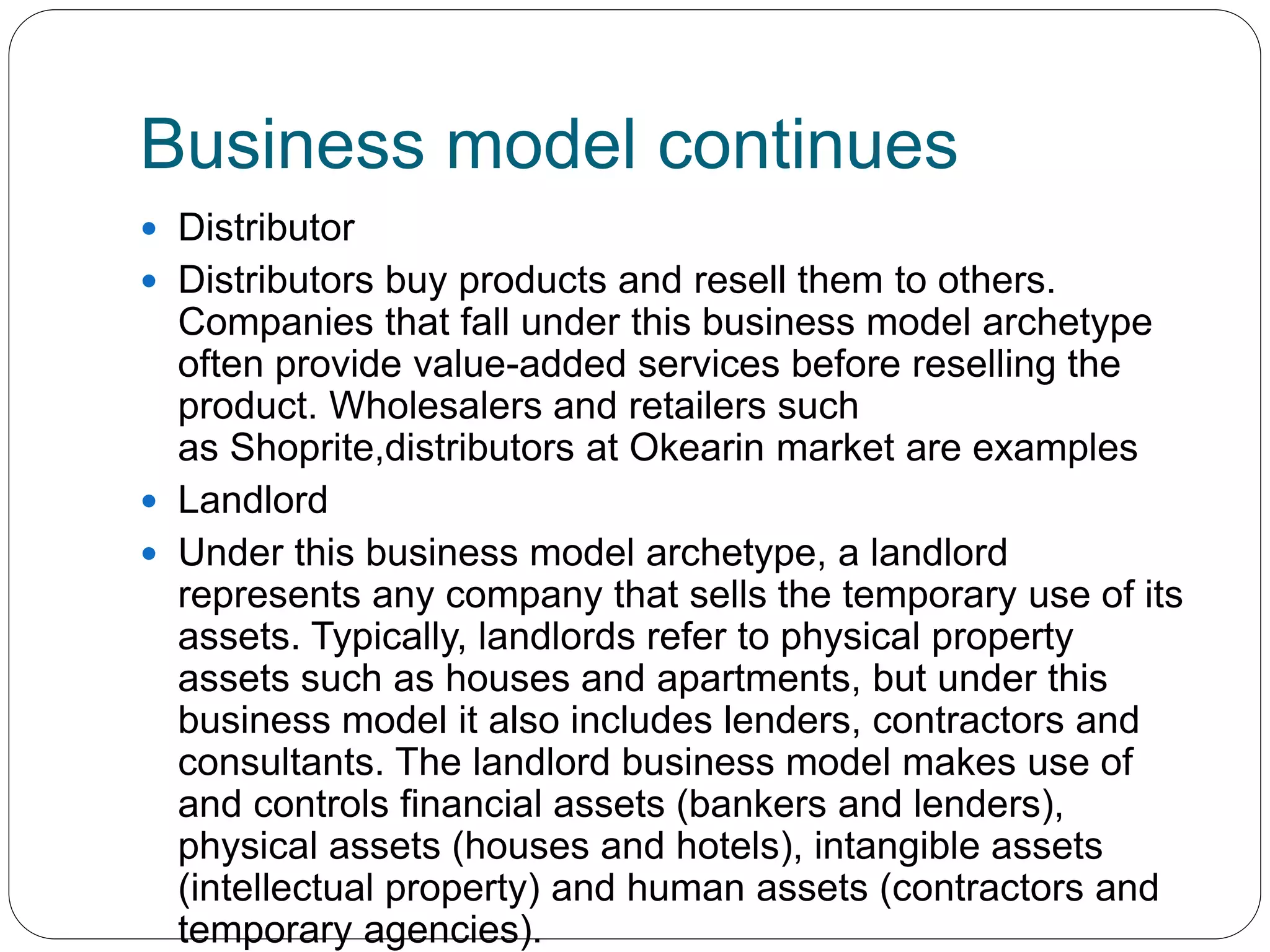 Developing a business model | PPTX