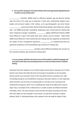 Developing academic writing | PDF