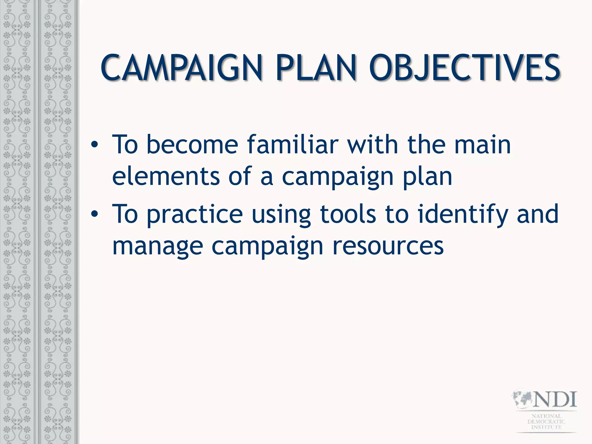 Developing a Campaign Plan.ppt