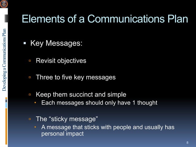Developing a communications plan | PPTX