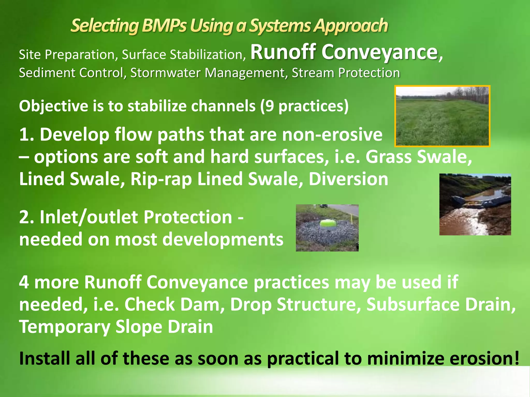 Developing a construction stormwater bmp plan using a systems approach ...